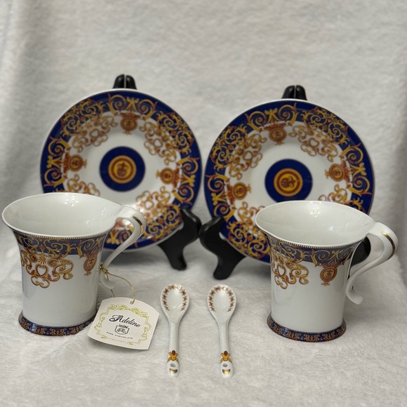 Adeline | Dining | Adeline Handcrafted Fine Porcelain Set 2 Plates 2 ...